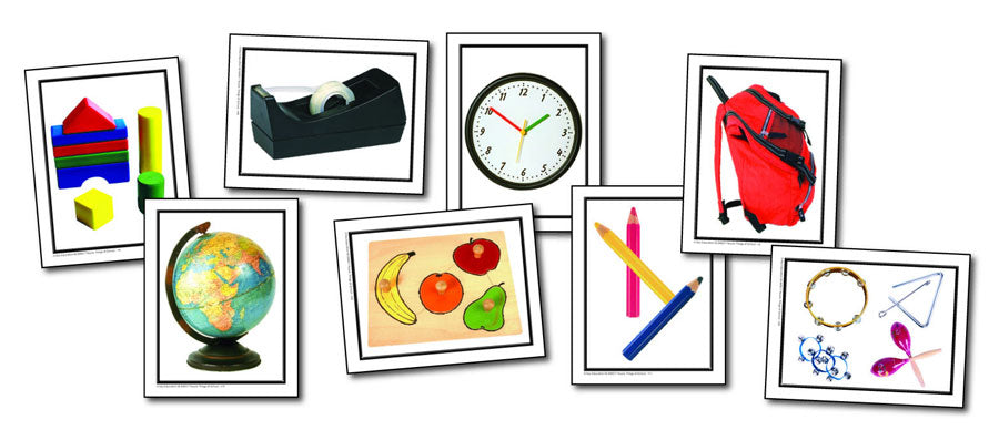 Nouns: Things at School Photographic Learning Cards