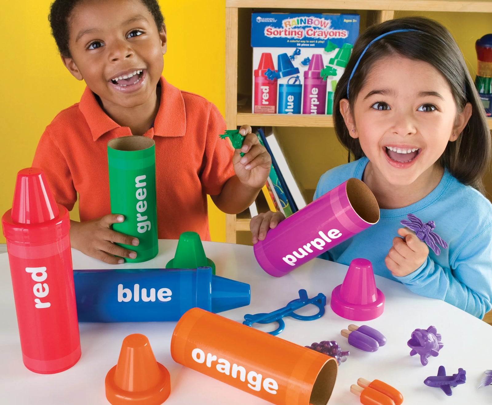 Rainbow Sorting Crayons