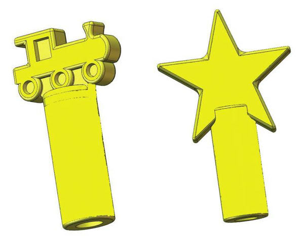 Chew Stixx Pencil Topper - Star & Train